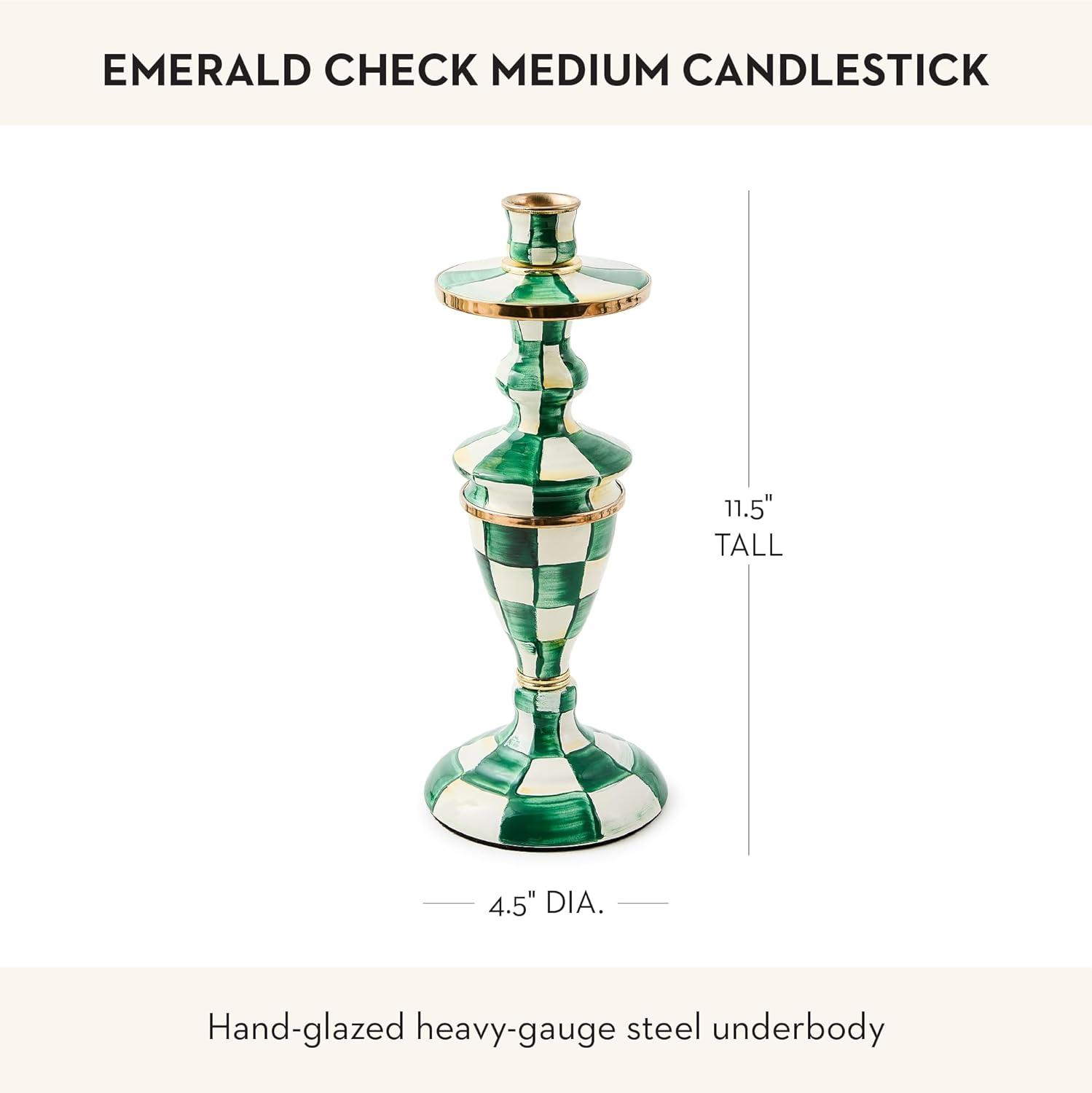 MACKENZIE-CHILDS Enamel Candlestick, Cute Candle-Holder Decor, Short ...
