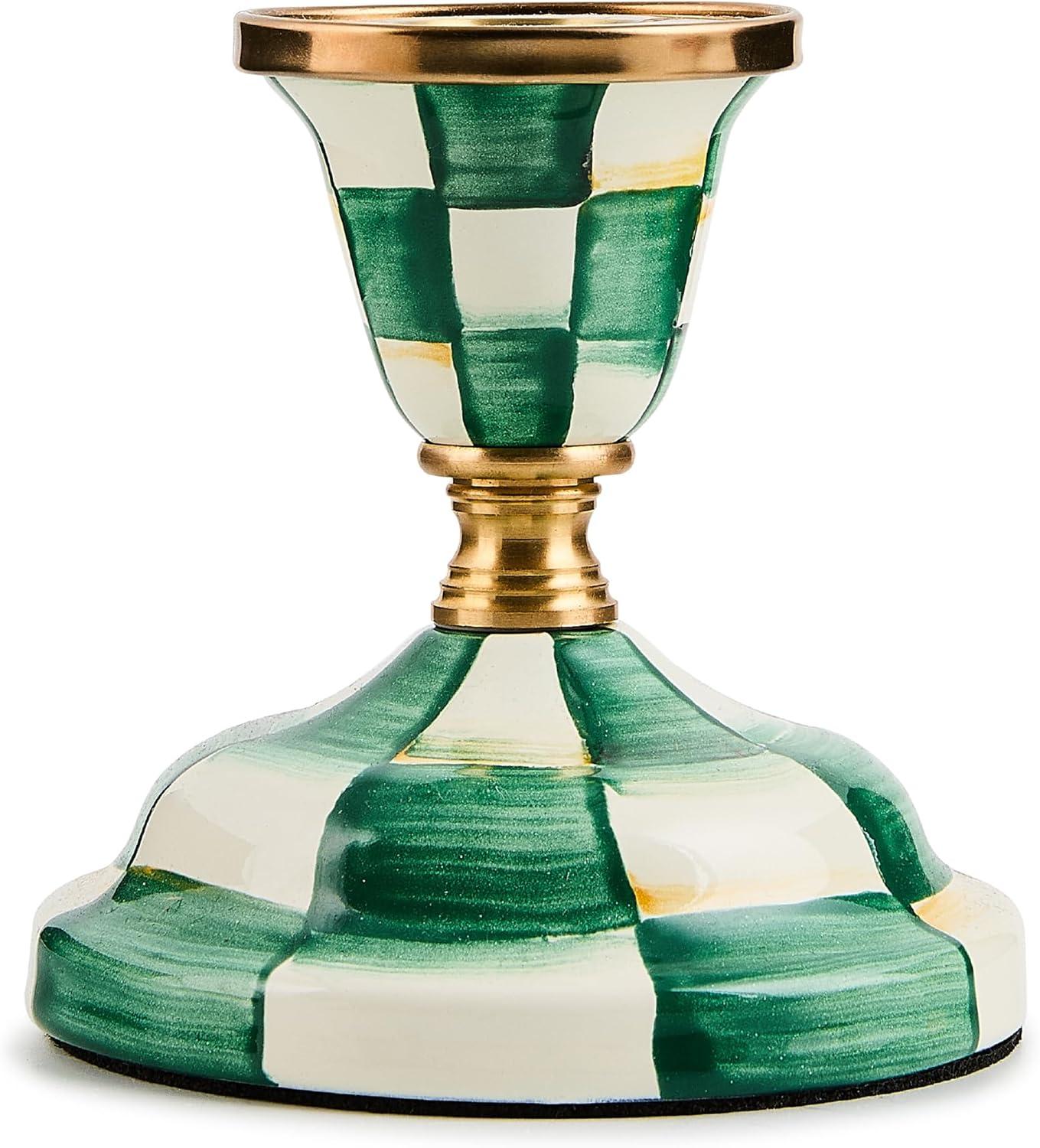 MACKENZIE-CHILDS Enamel Candlestick, Cute Candle-Holder Decor, Short ...