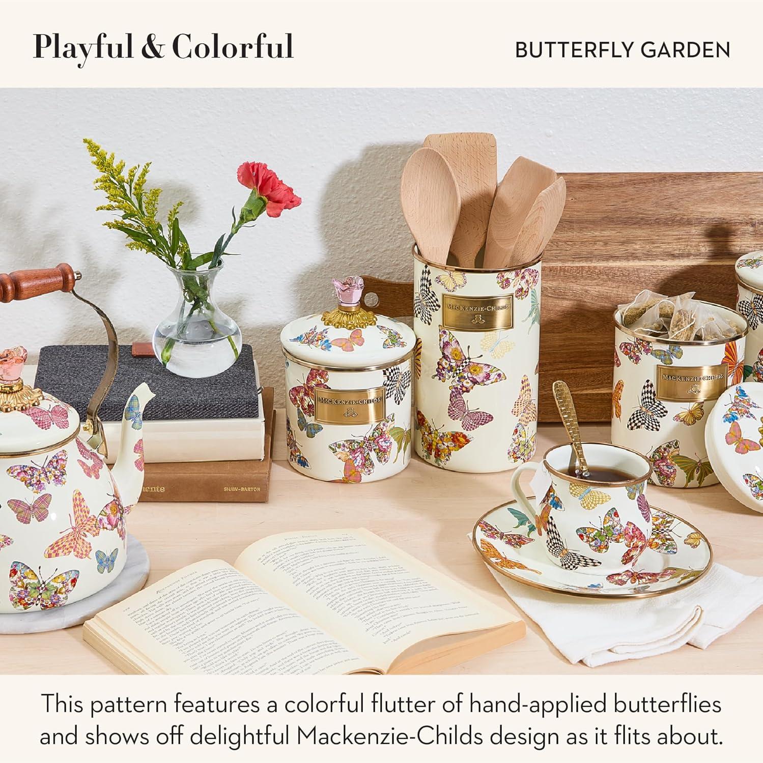 MACKENZIE-CHILDS Enamel Utensil Holder, Kitchen Utensil Holder for ...