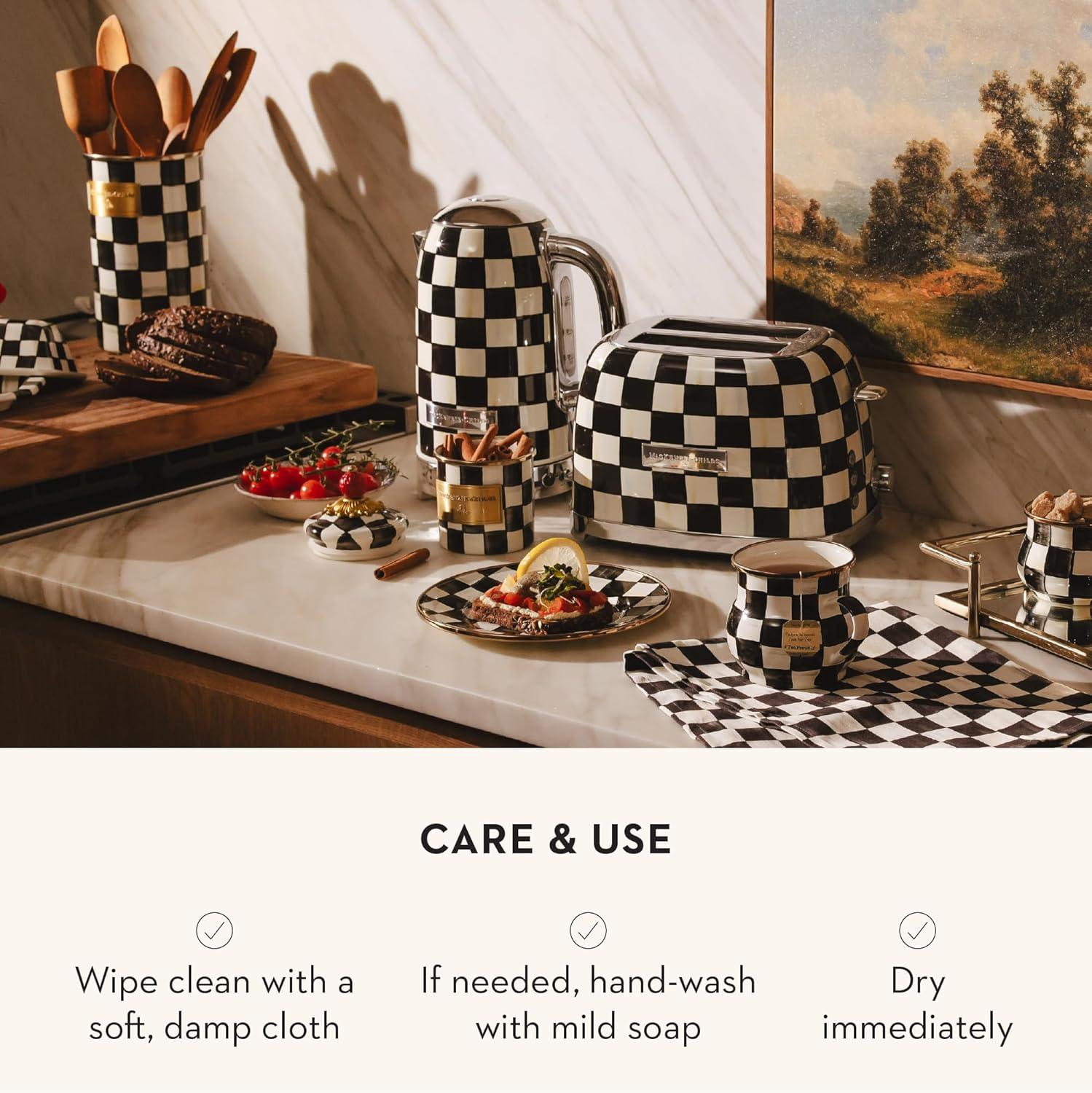 MACKENZIE-CHILDS Enamel Utensil Holder, Kitchen Utensil Holder for ...