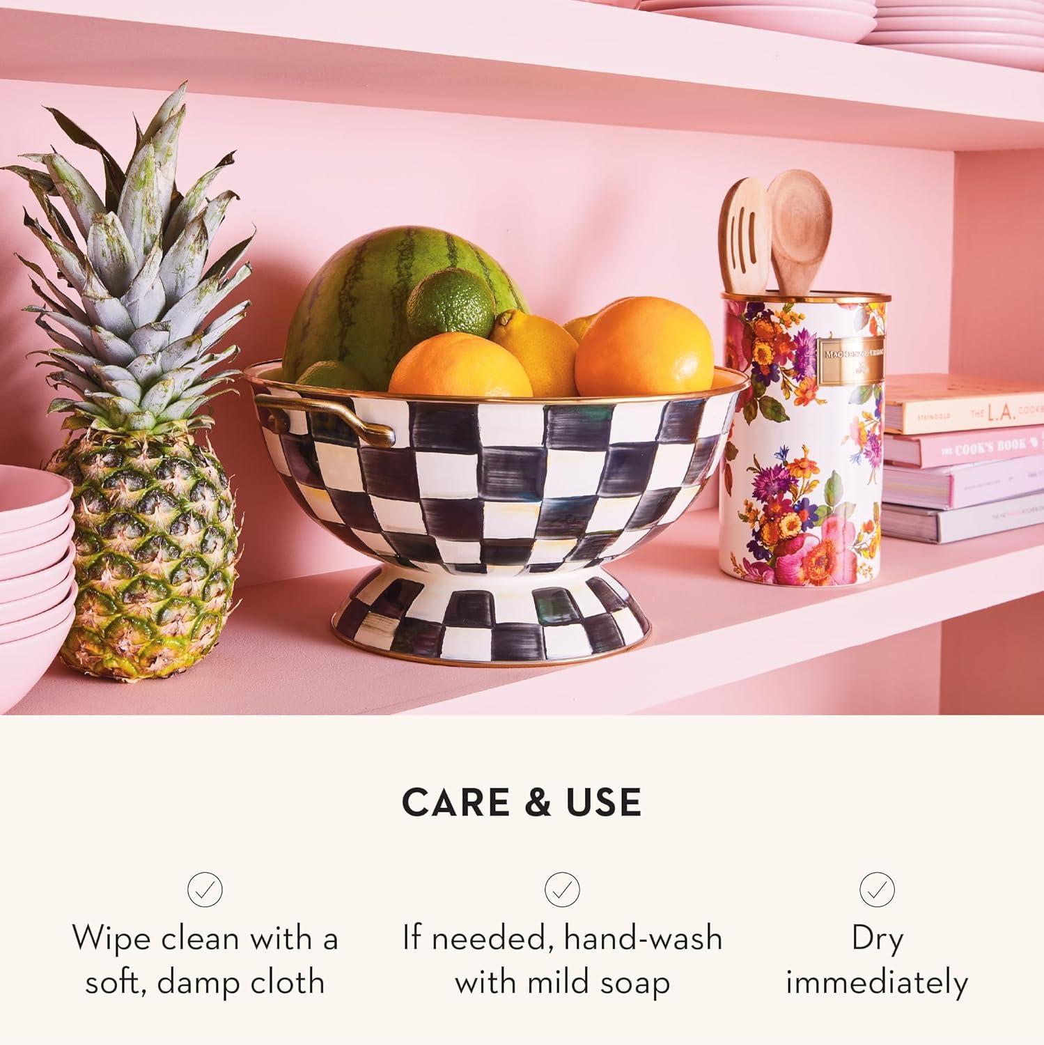 MACKENZIE-CHILDS Enamel Utensil Holder, Kitchen Utensil Holder for ...