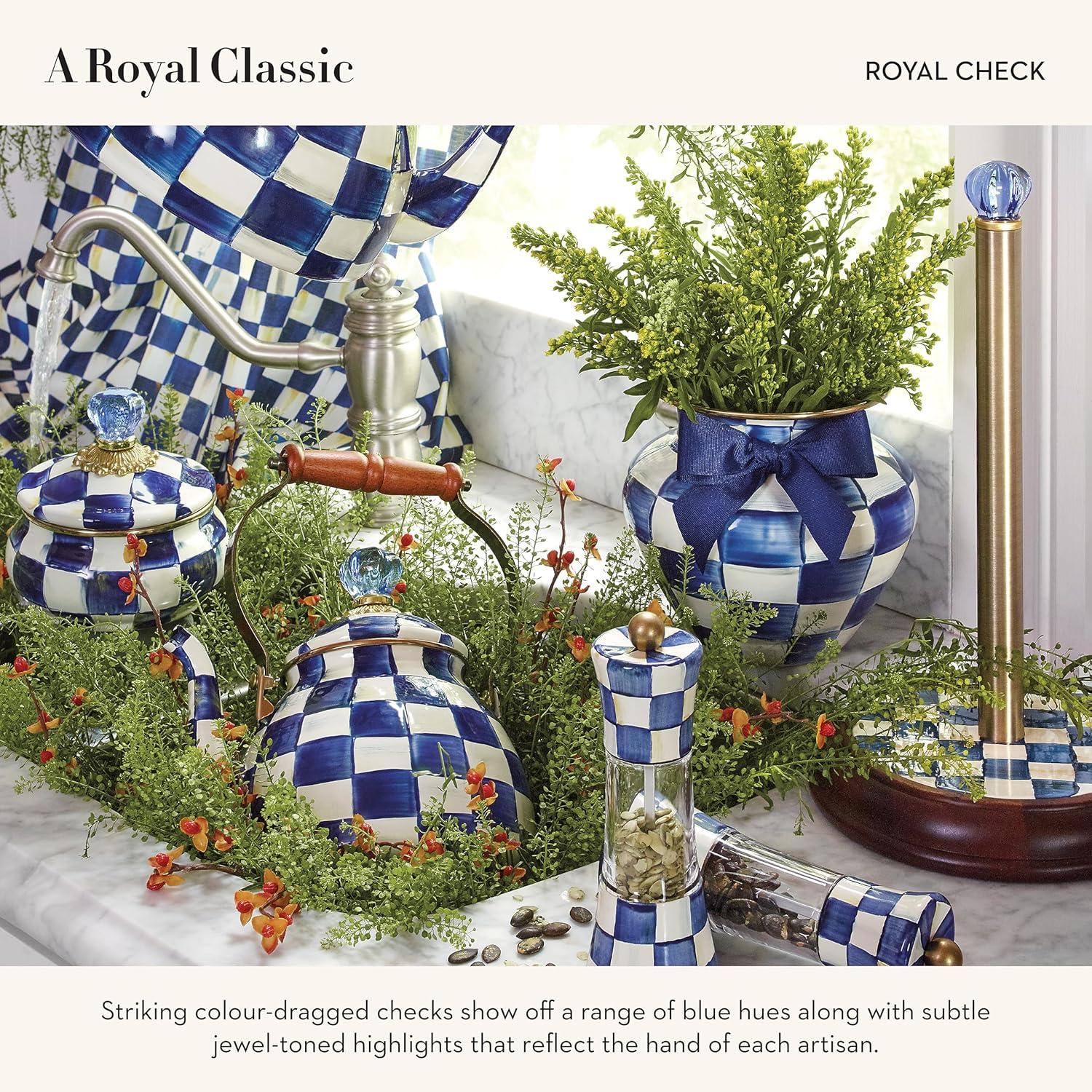 MACKENZIE-CHILDS Wood Paper Towel Holder, Decorative Paper Towel Holder ...