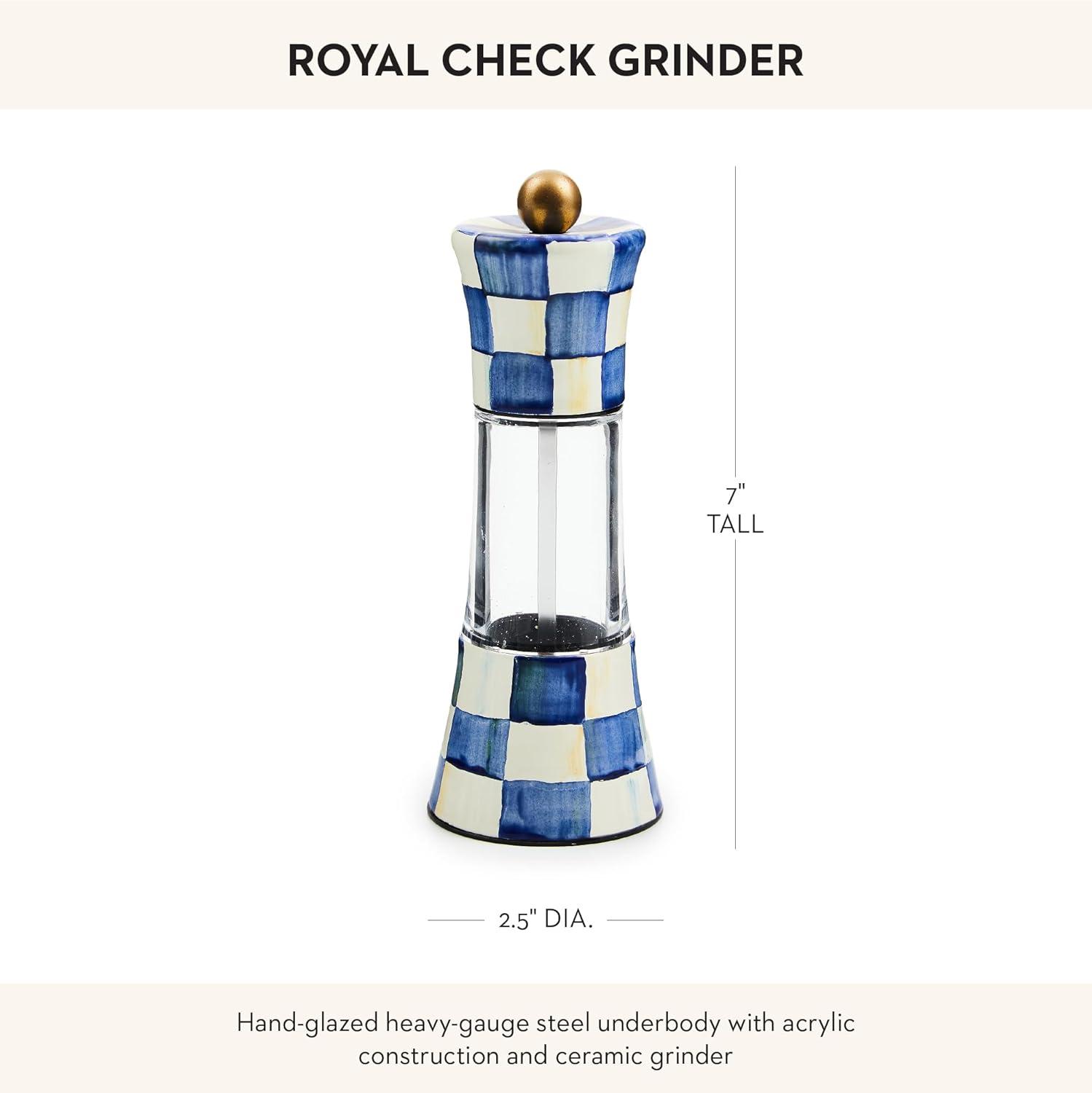 MACKENZIE-CHILDS Enamel Grinder, Refillable Manual Salt Grinder and ...