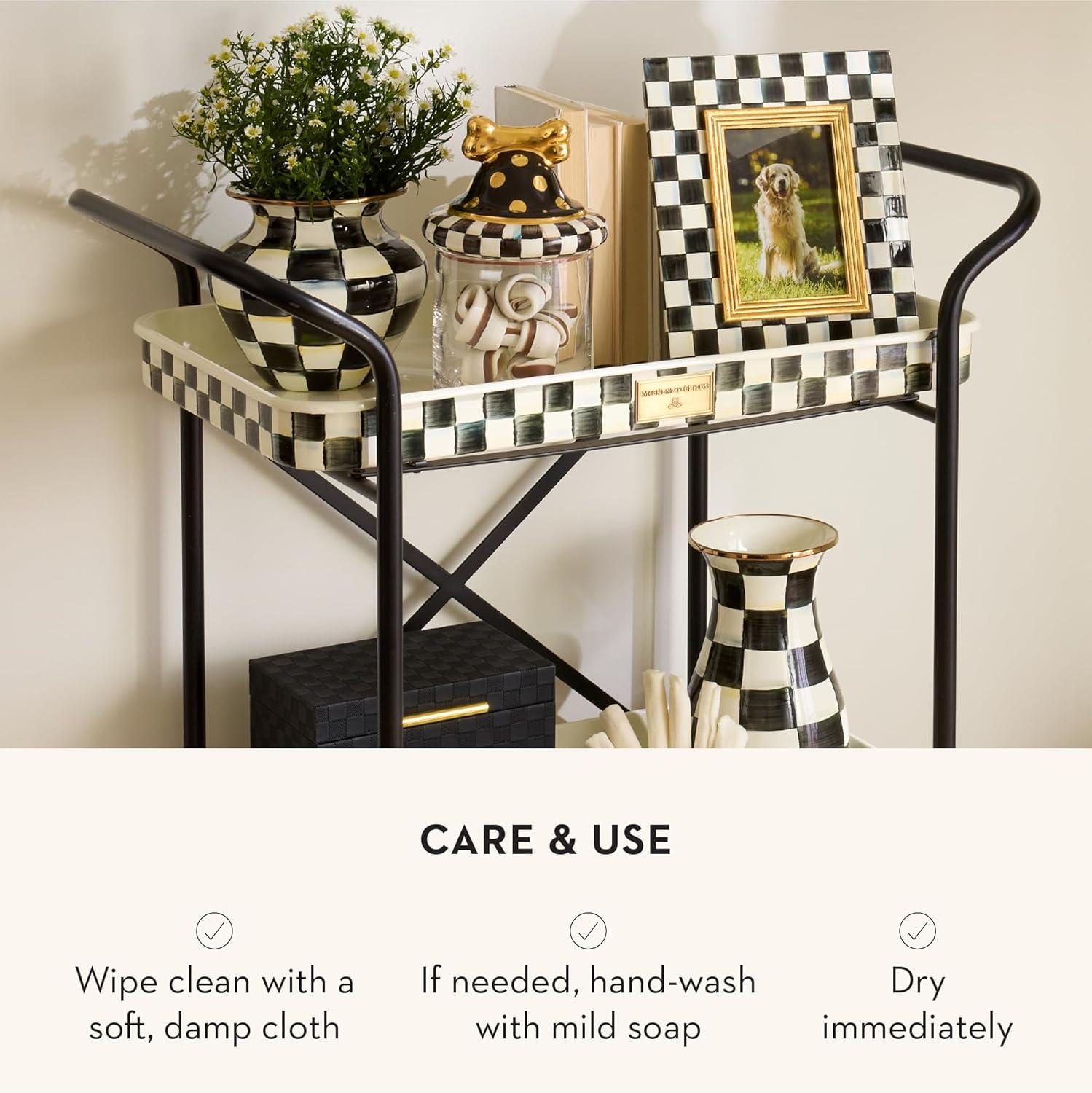 MACKENZIE-CHILDS Enamel Large Vase, Unique Flower-Vase Decor, Brown-and ...