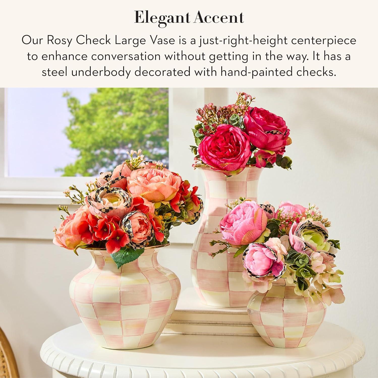 MACKENZIE-CHILDS Enamel Large Vase, Unique Flower-Vase Decor, Brown-and ...